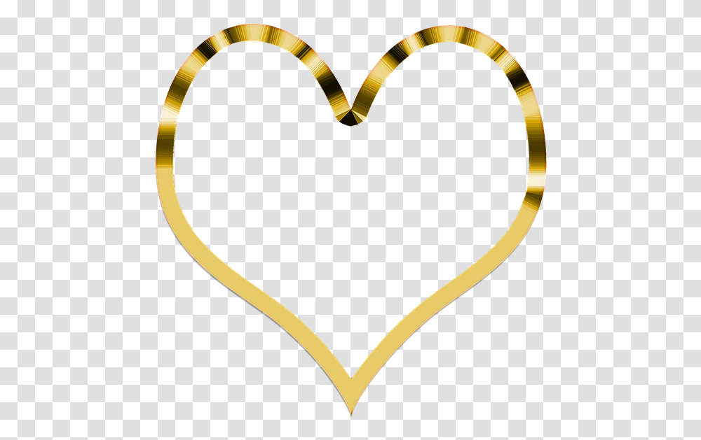 Background Gold Heart Transparent Png – Pngset.com