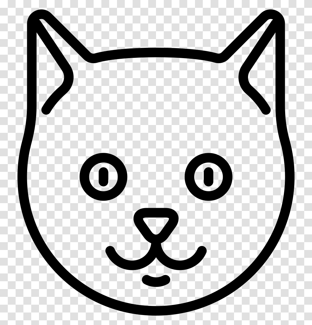 Cat Head Icon Free Download, Stencil, Logo, Trademark Transparent Png ...