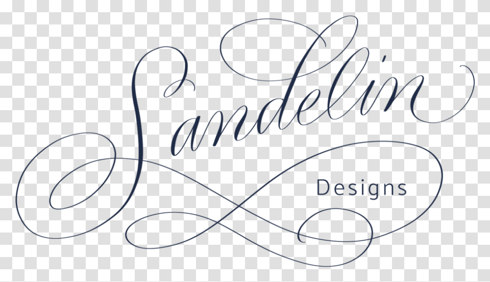 Sandelin Designs, Handwriting, Calligraphy, Label Transparent Png ...
